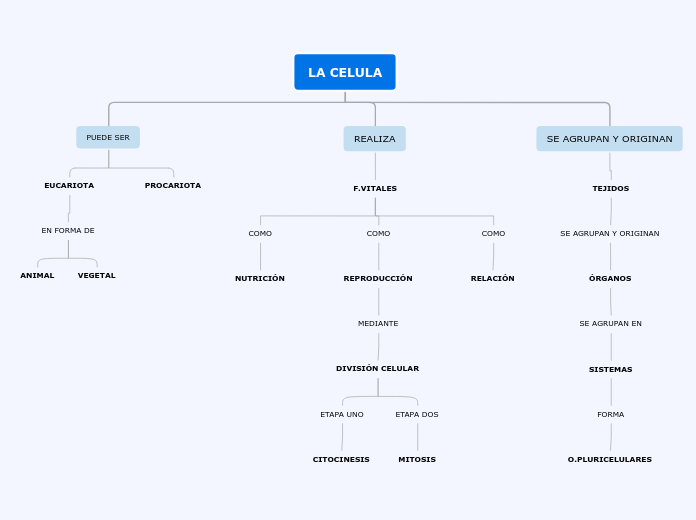 LA CELULA - Mind Map